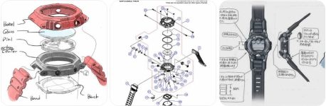 Casio Watch Parts & Diagram | EyeOnWatch.com